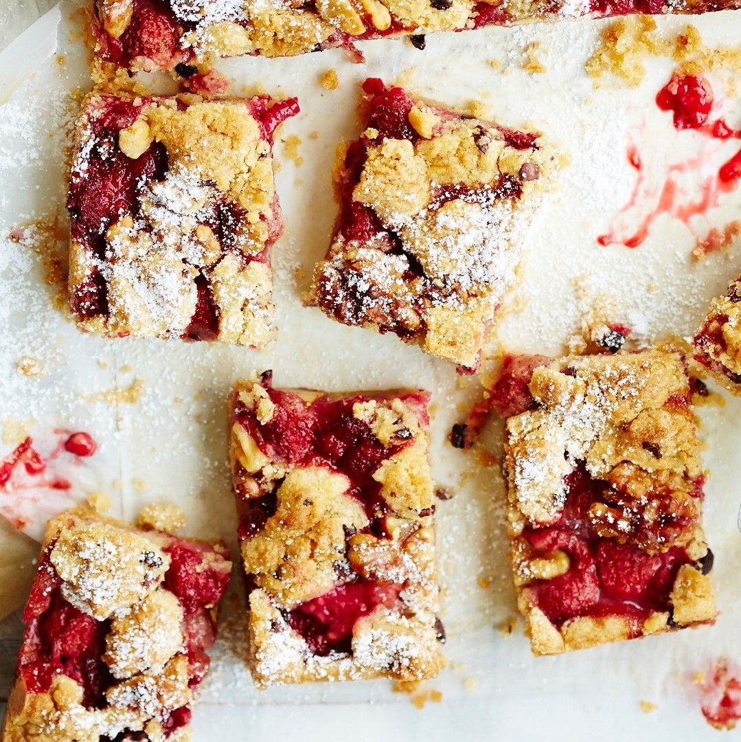 Berry and Walnut Crumble Slice Recipe | Chelsea Sugar