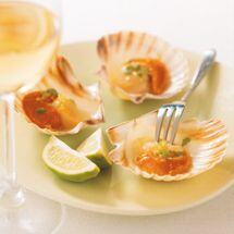 Fresh Scallops with Ginger Lime Dressing Recipe | Chelsea Sugar
