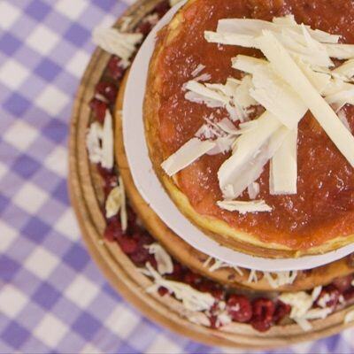 Raspberry, White Chocolate, Rhubarb & Ginger Cheesecakes Recipe ...